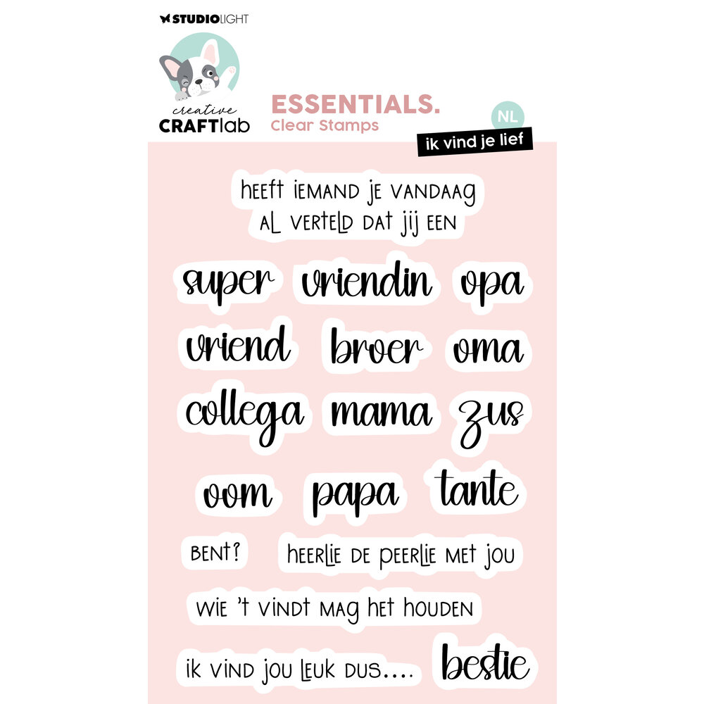 Ik Vind Je Lief NL Essentials Clear Stamp (CCL-ES-STAMP801 ...