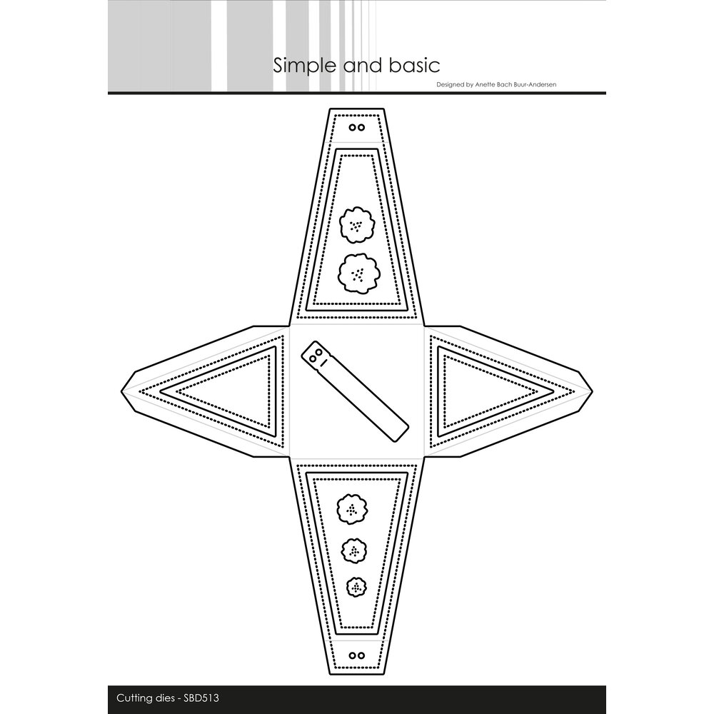 Triangle Giftbox Dies (SBD513) - Craftlines B.V.