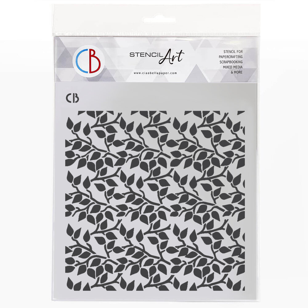 Texture Stencil 8x8 Inch Vibrant Blossoms (MS8-070) - Craftlines B.V.