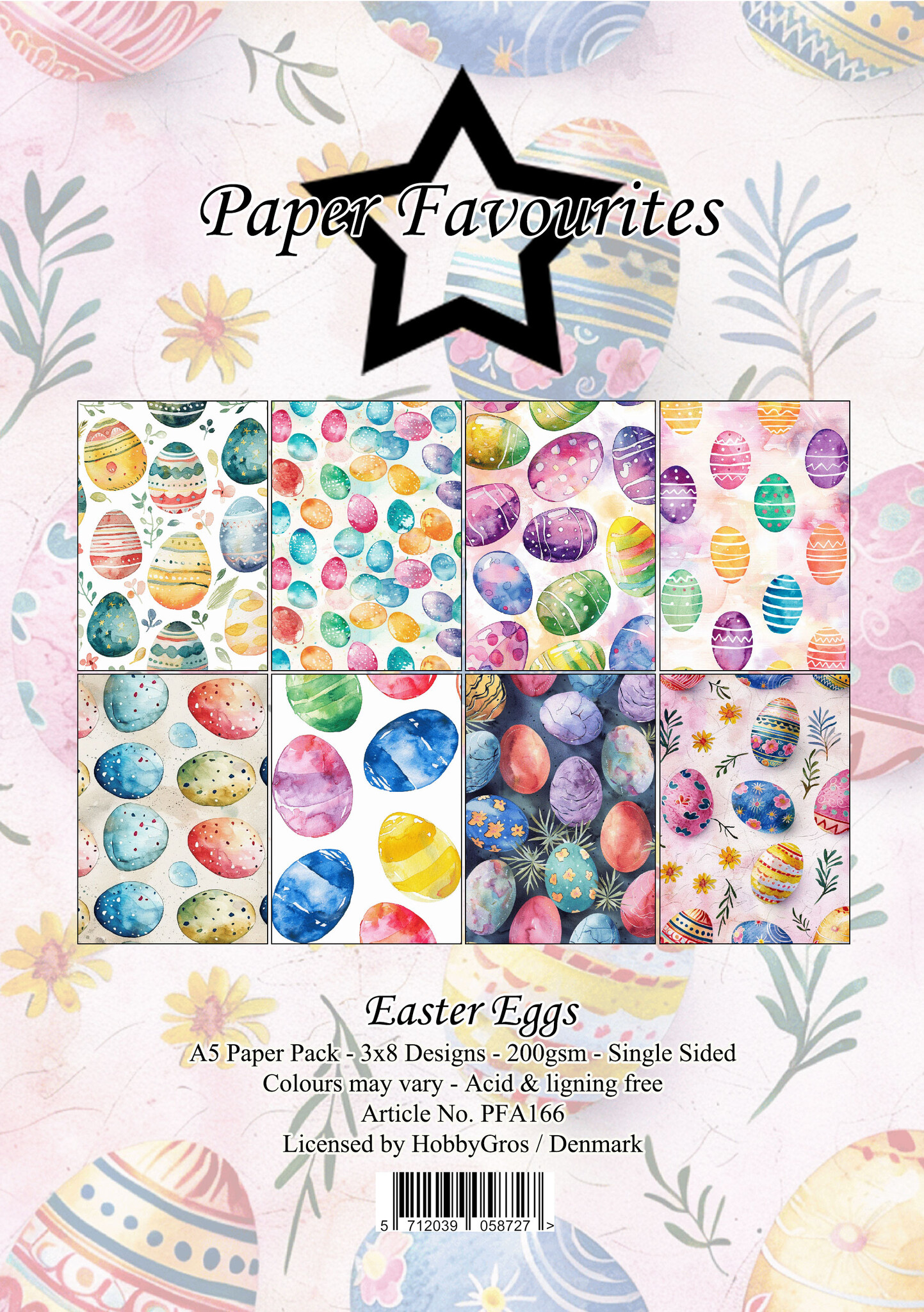 Easter Eggs A5 Paper Pad (PFA166) - Craftlines B.V.