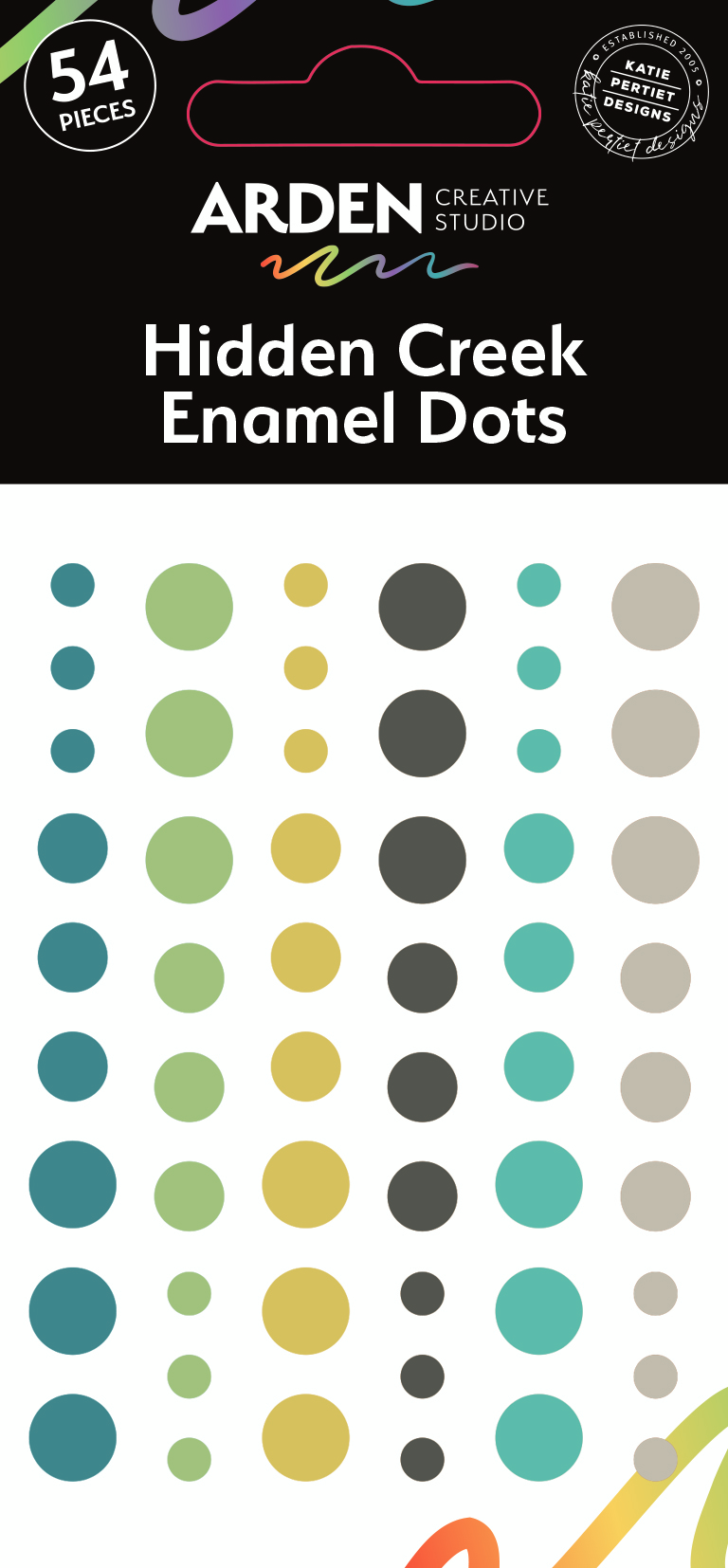Hidden Creek Enamel Dots (54pcs) (ACSED0001) - Craftlines B.V.