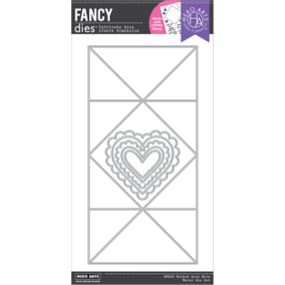Folded Love Note Fancy Dies (DF243) - Craftlines B.V.