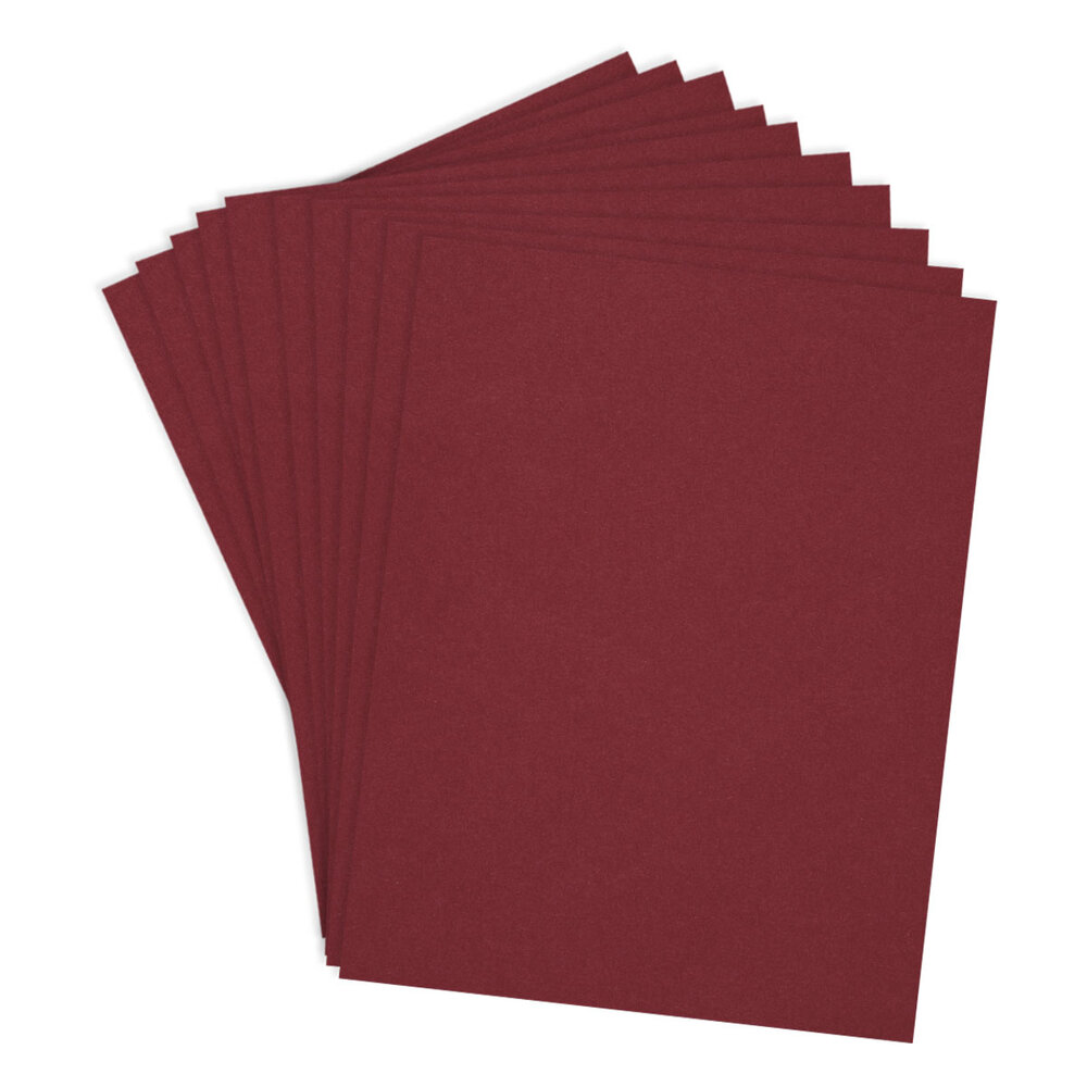 Cranberry 8.5x11 Inch ColorWheel Cardstock (10 Sheets) (CS-8-102 ...