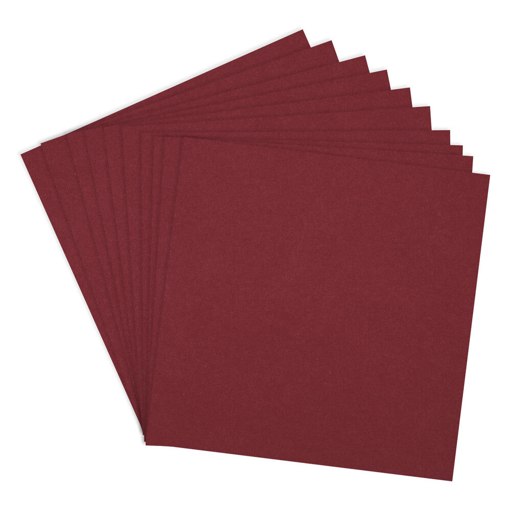 Cranberry 12x12 Inch ColorWheel Cardstock (10 Sheets) (CS-12-102 ...