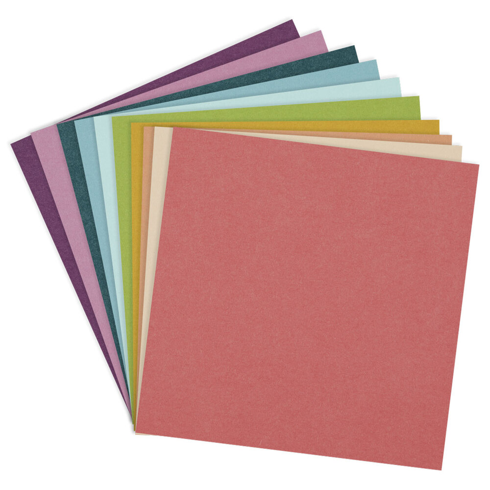 Rainbow Hues Assortment 12x12 Inch ColorWheel Cardstock (20 Sheets ...
