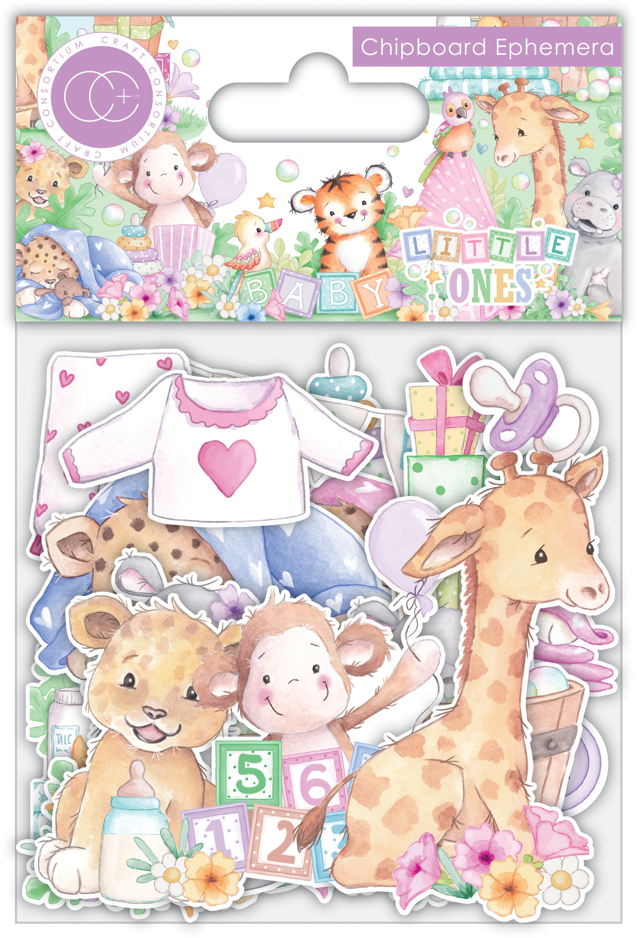 Little Ones Chipboard Ephemera (CCEPH013) - Craftlines B.V.
