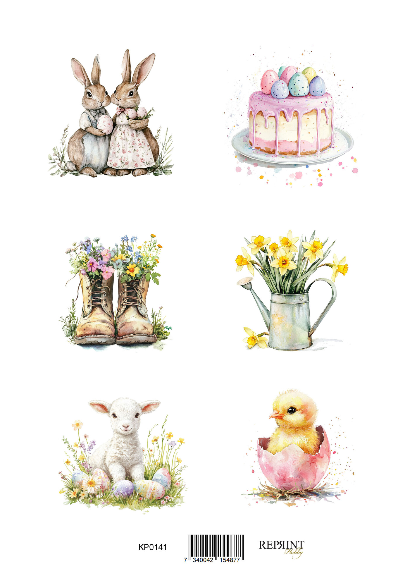 Spring A4 Cutouts (KPA4107) - Craftlines B.V.