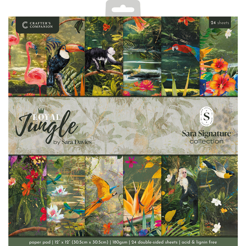 Royal Jungle 12x12 Inch Paper Pad (S-RJ-PAD12) - Craftlines B.V.