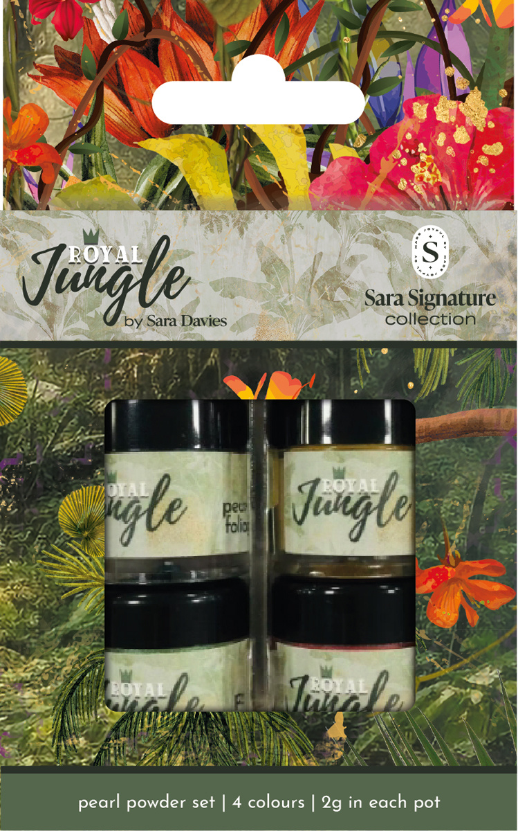 Royal Jungle Pearl Powders (4pcs) (S-RJ-PEPO) - Craftlines B.V.