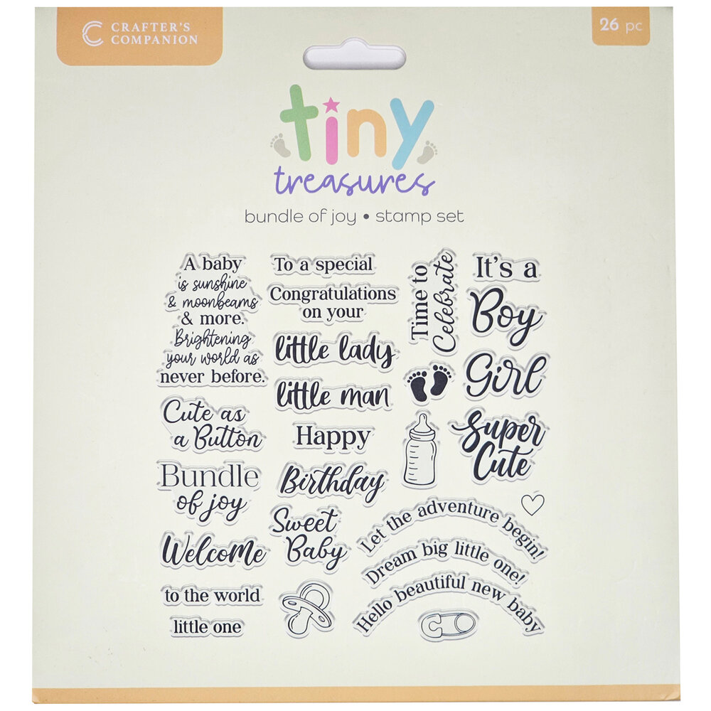 Tiny Treasures Collection Clear Acrylic Stamp Bundle of Joy (CC-TT-CA ...