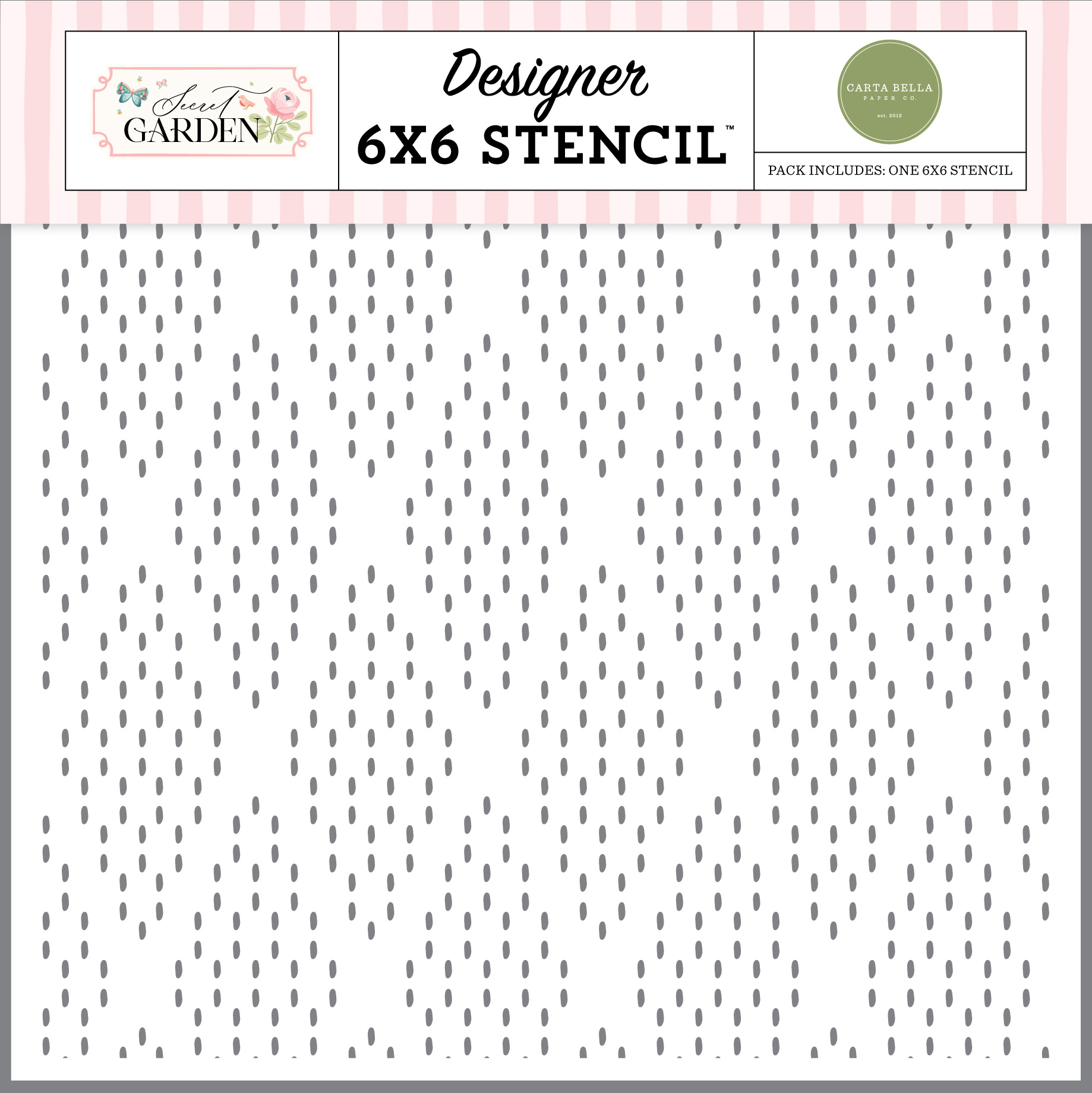 Secret Garden Stencil Dashing Diamonds (CBGD421035) - Craftlines B.V.