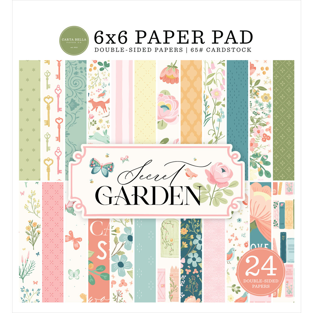 Secret Garden 6x6 Inch Paper Pad (CBGD421023) - Craftlines B.V.