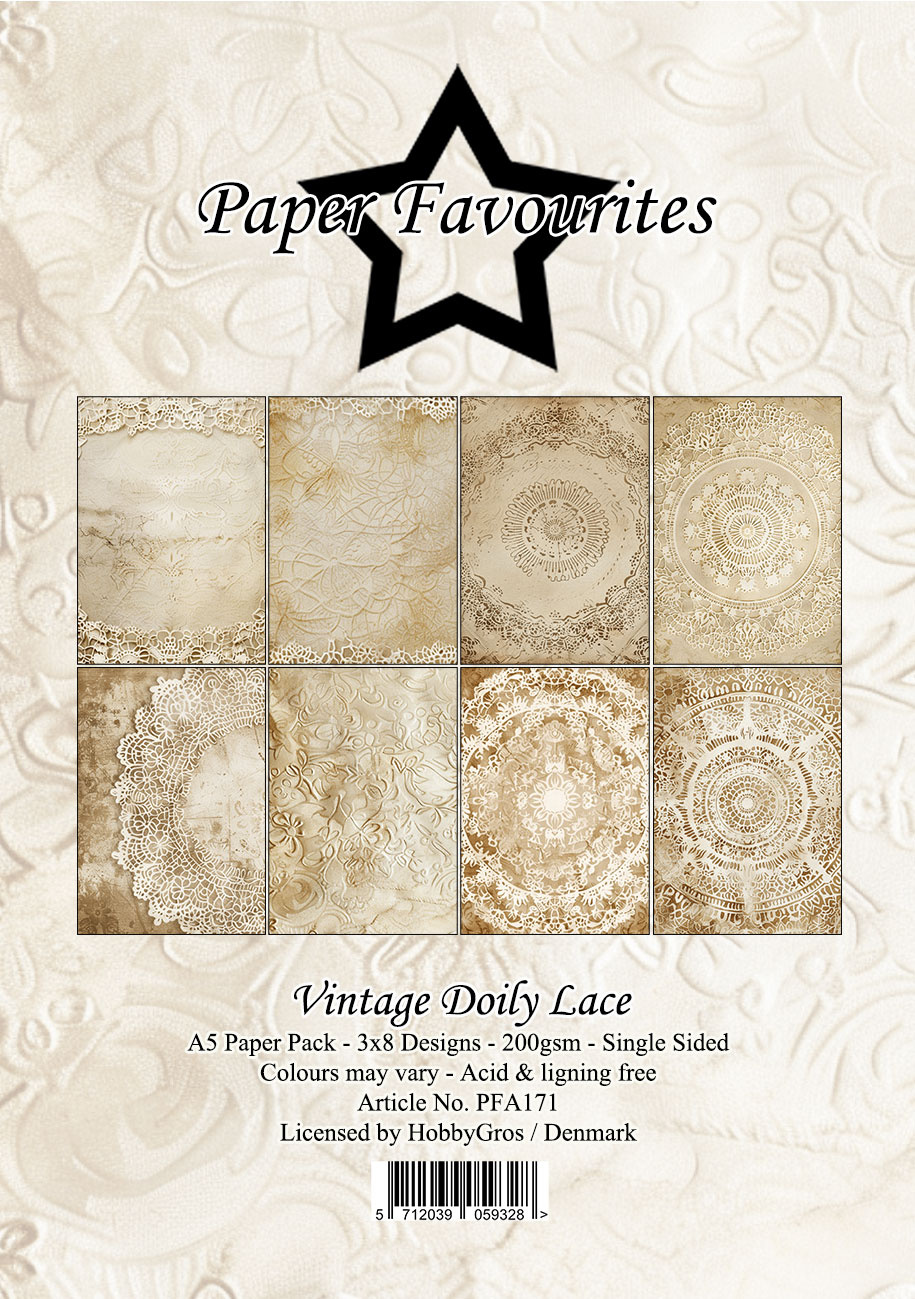 Vintage Doily Lace A5 Paper Pad (PFA171) - Craftlines B.V.