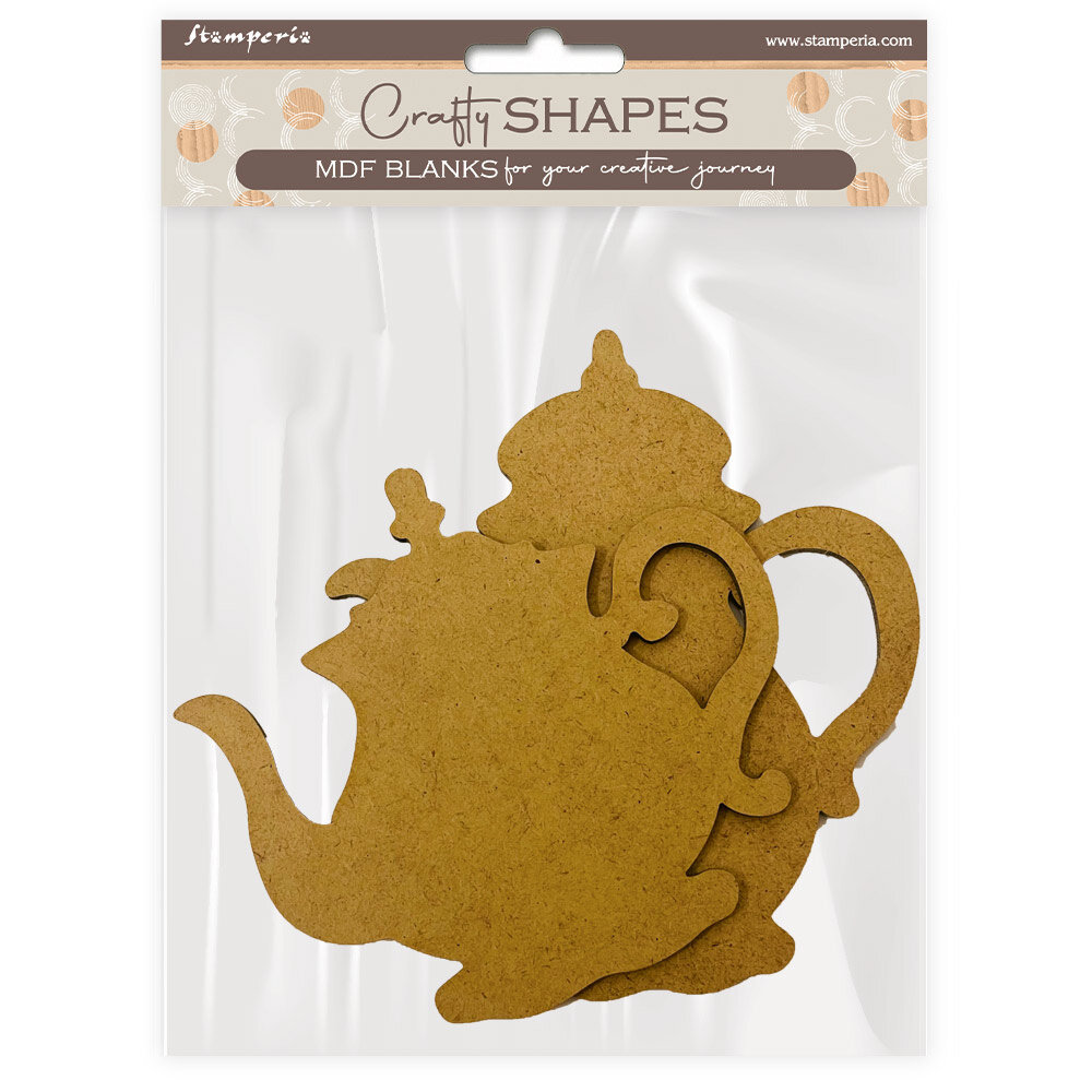 House of Roses MDF Crafty Shapes Blanks Tea Pot (2pcs) (KLSM42 ...
