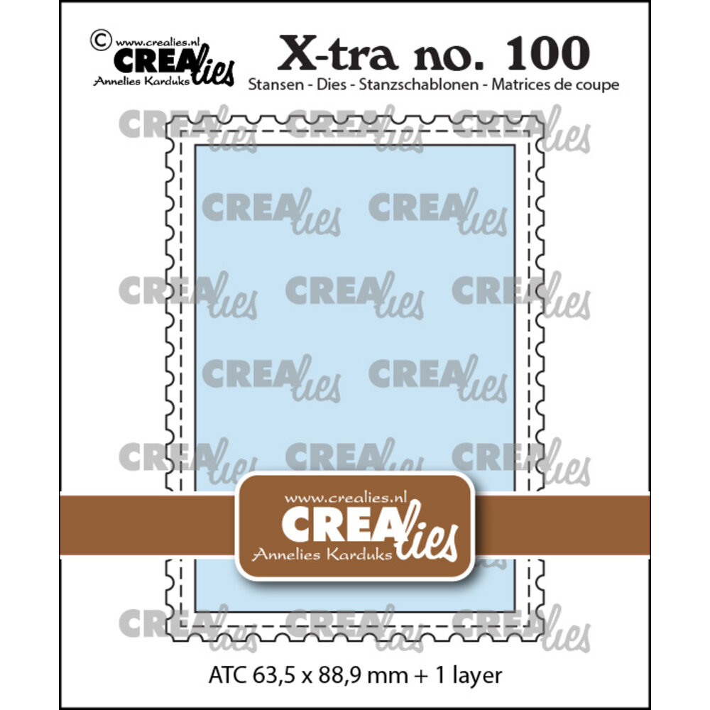 X-tra Dies No. 100 ATC with Postage Stamp Border (CLXtra100 ...