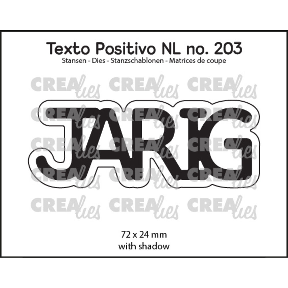 Texto Positivo Stansen Dutch JARIG (POSNL203) - Craftlines B.V.