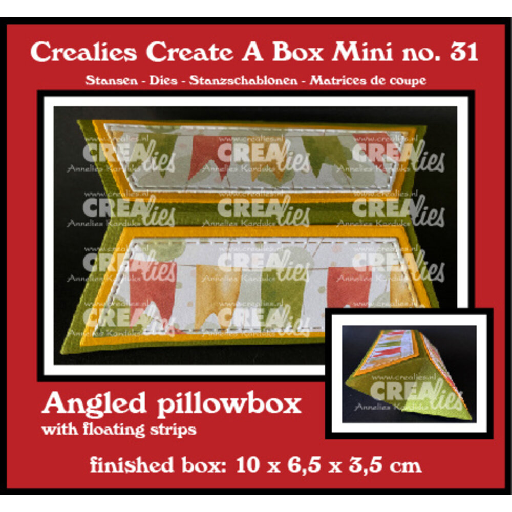 Create A Box Mini Dies No. 31 Angled Pillowbox Mini with Floating ...