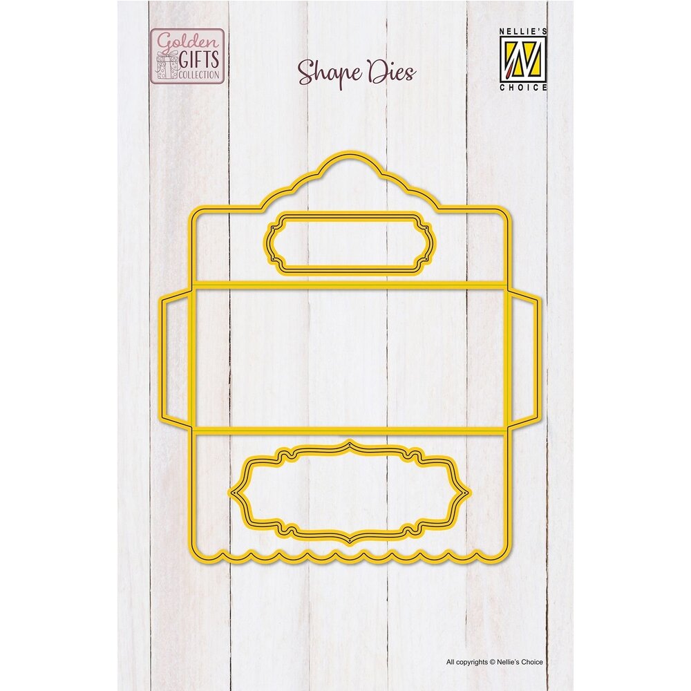 Golden Gifts Shape Die Gift Envelope (SD340) - Craftlines B.V.