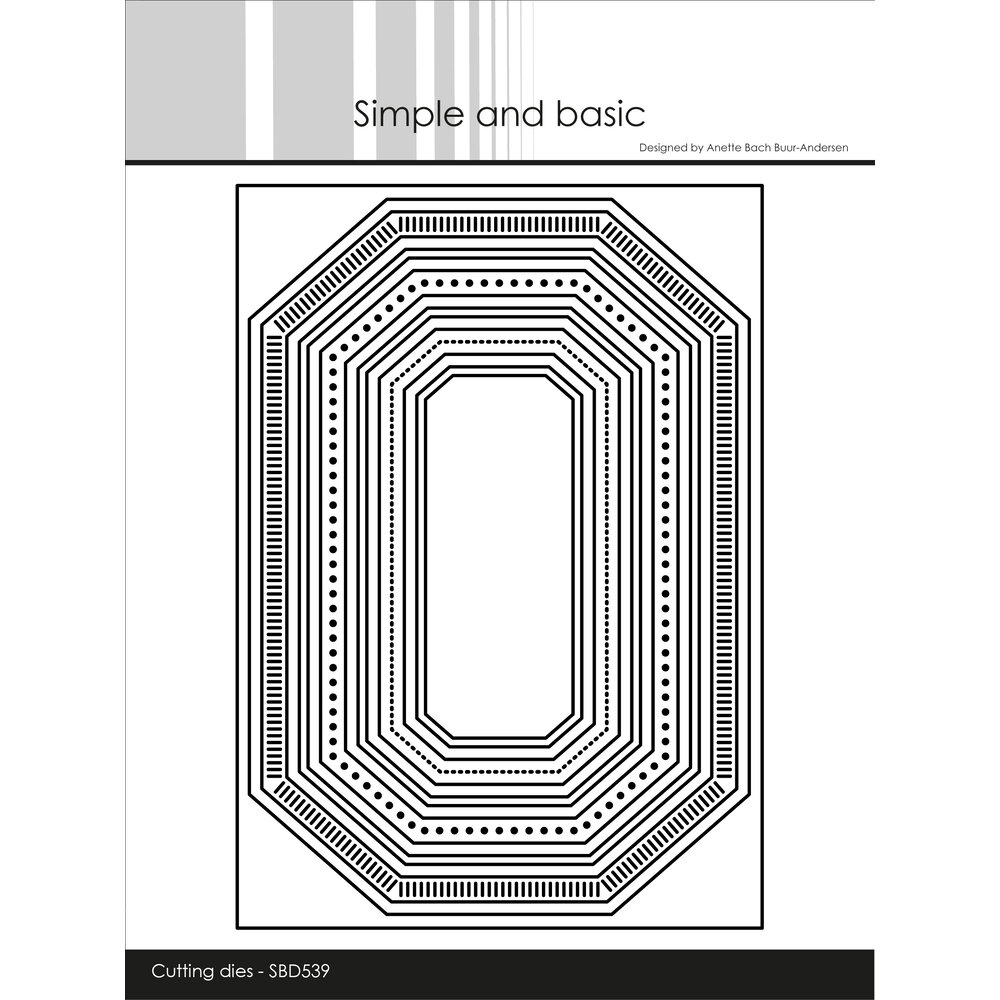 Misc Edged Borders A6 Dies (SBD539) - Craftlines B.V.