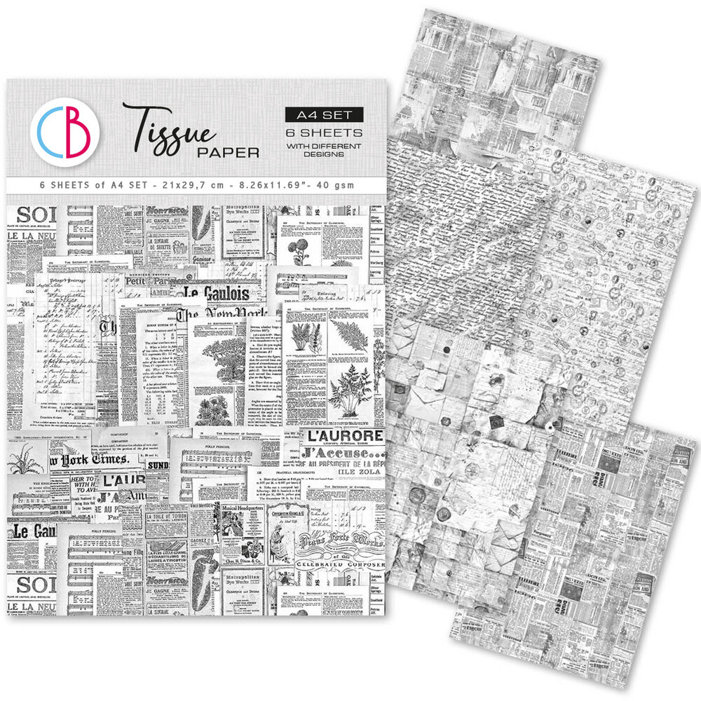 Tissue Paper A4 Storybook (6pcs) (HA009) - Craftlines B.V.