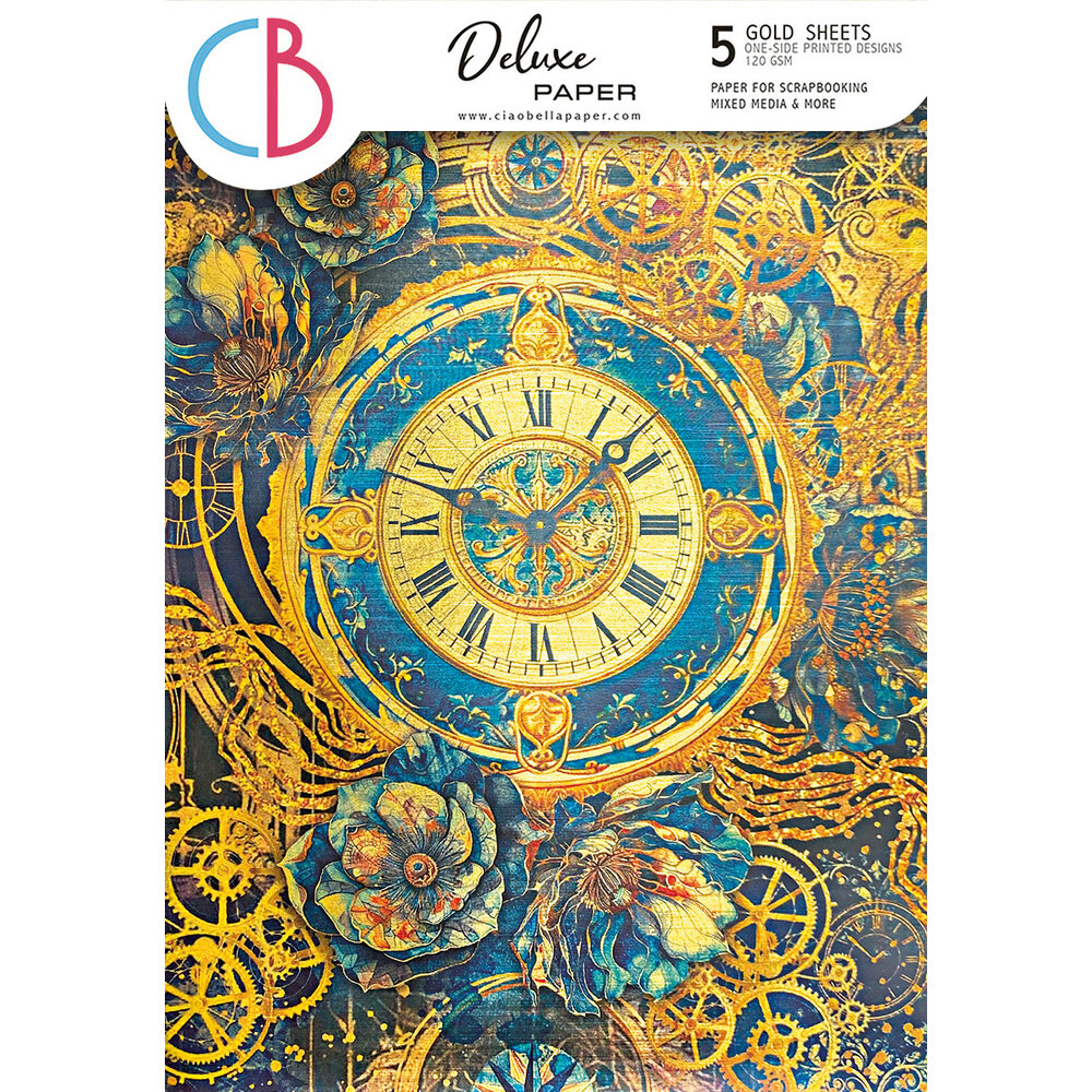 Celestial Paper Gold A4 Deluxe Paper Gold (5pcs) (CBD021) - Craftlines B.V.