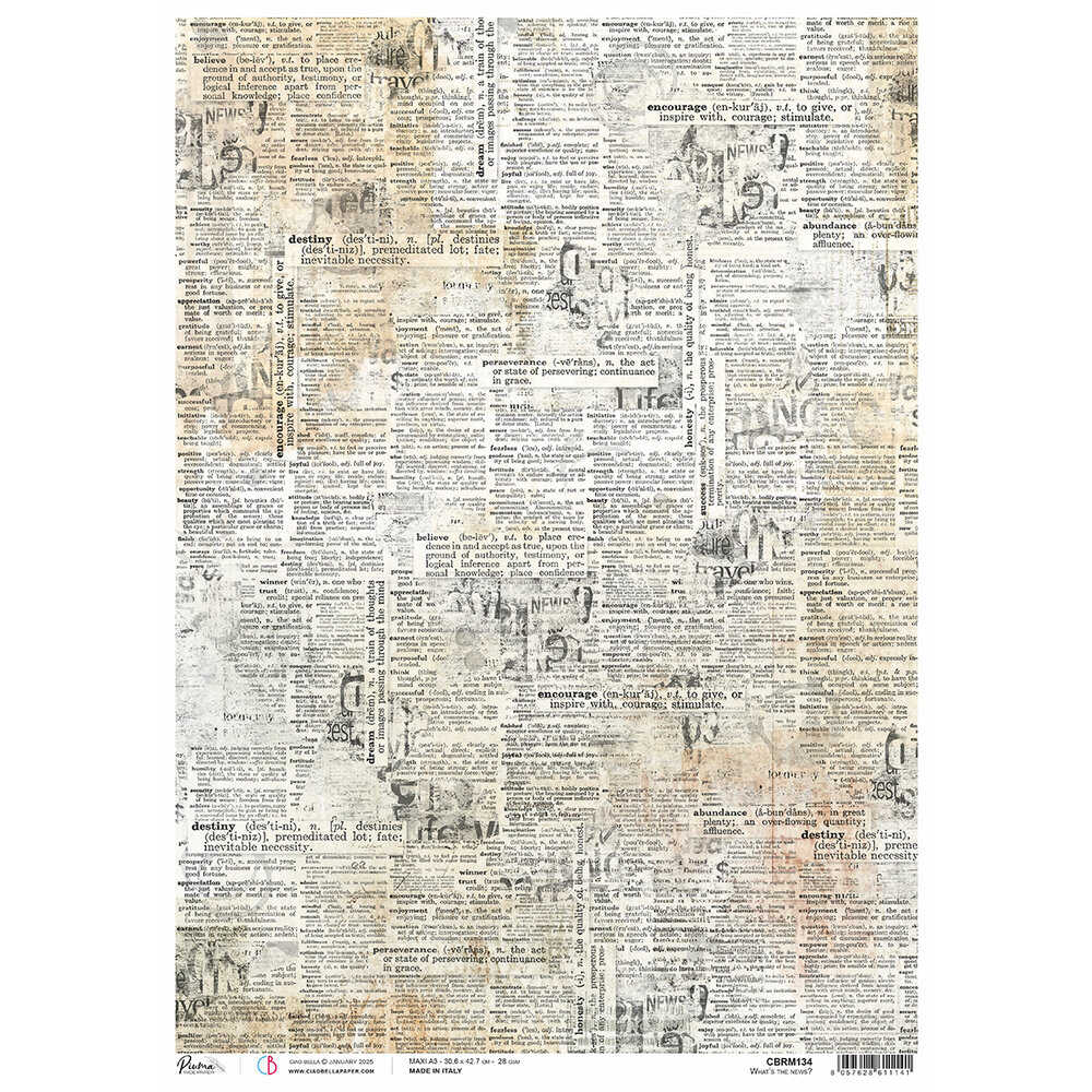 Cabinet of Curiosities A3 Rice Paper What's the news? (3pcs) (CBRM134 ...