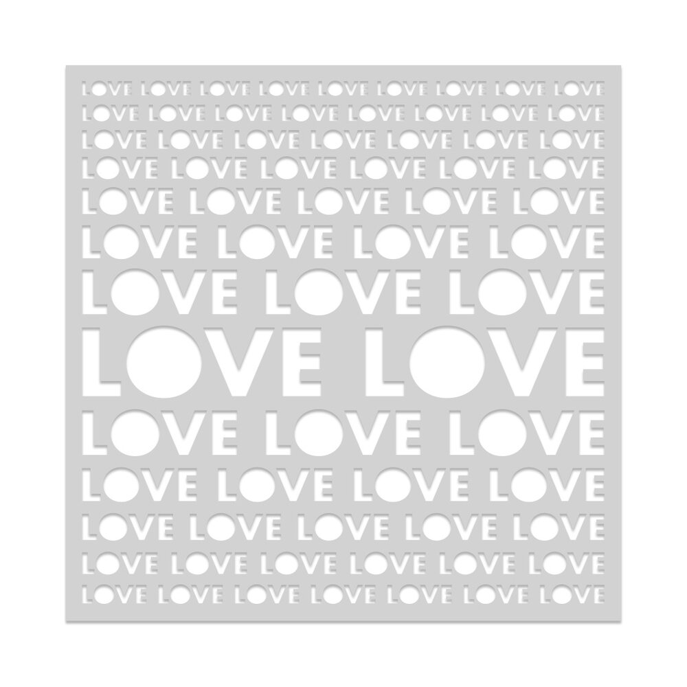 Lots of Love Stencil (SA301) - Craftlines B.V.