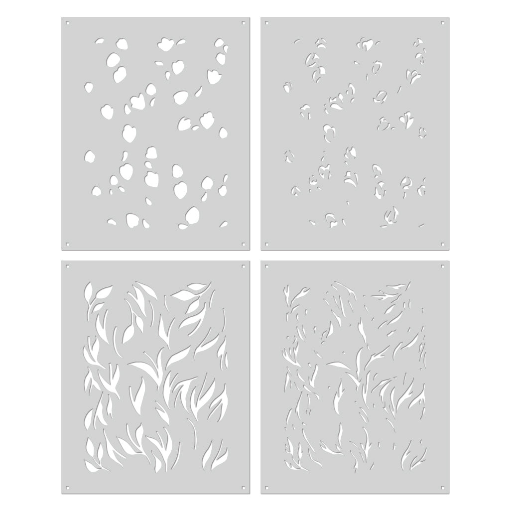 Color Layering Tulip Pattern Stencils (SA262) - Craftlines B.V.