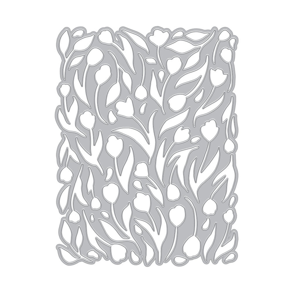 Tulip Pattern Cover Plate Dies (DF179) - Craftlines B.V.