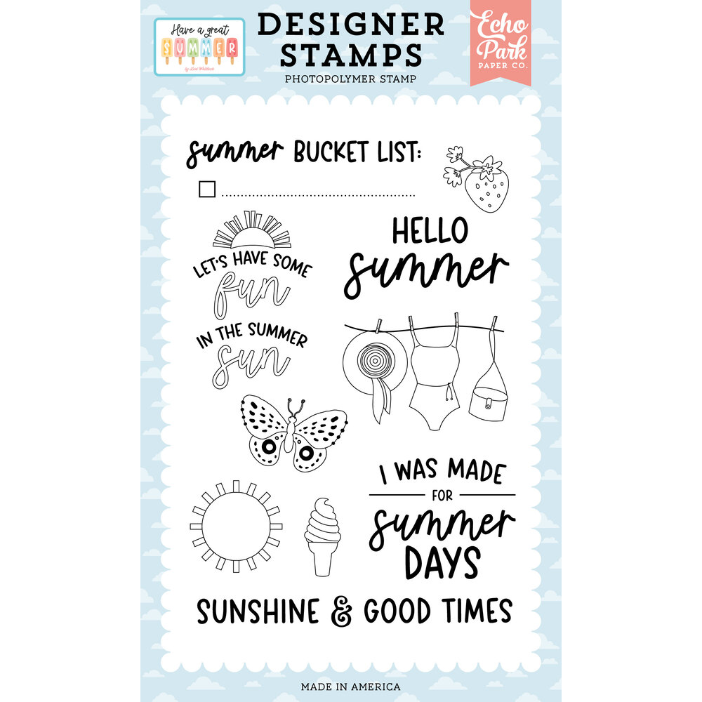 Have A Great Summer Designer Stamps Summer Bucket List (HAGS424046 ...