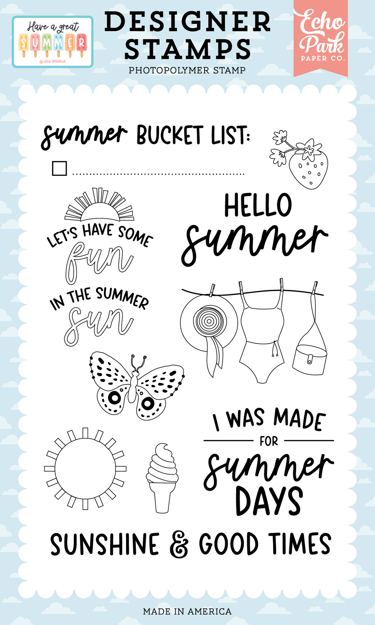 Have A Great Summer Designer Stamps Summer Bucket List (HAGS424046 ...
