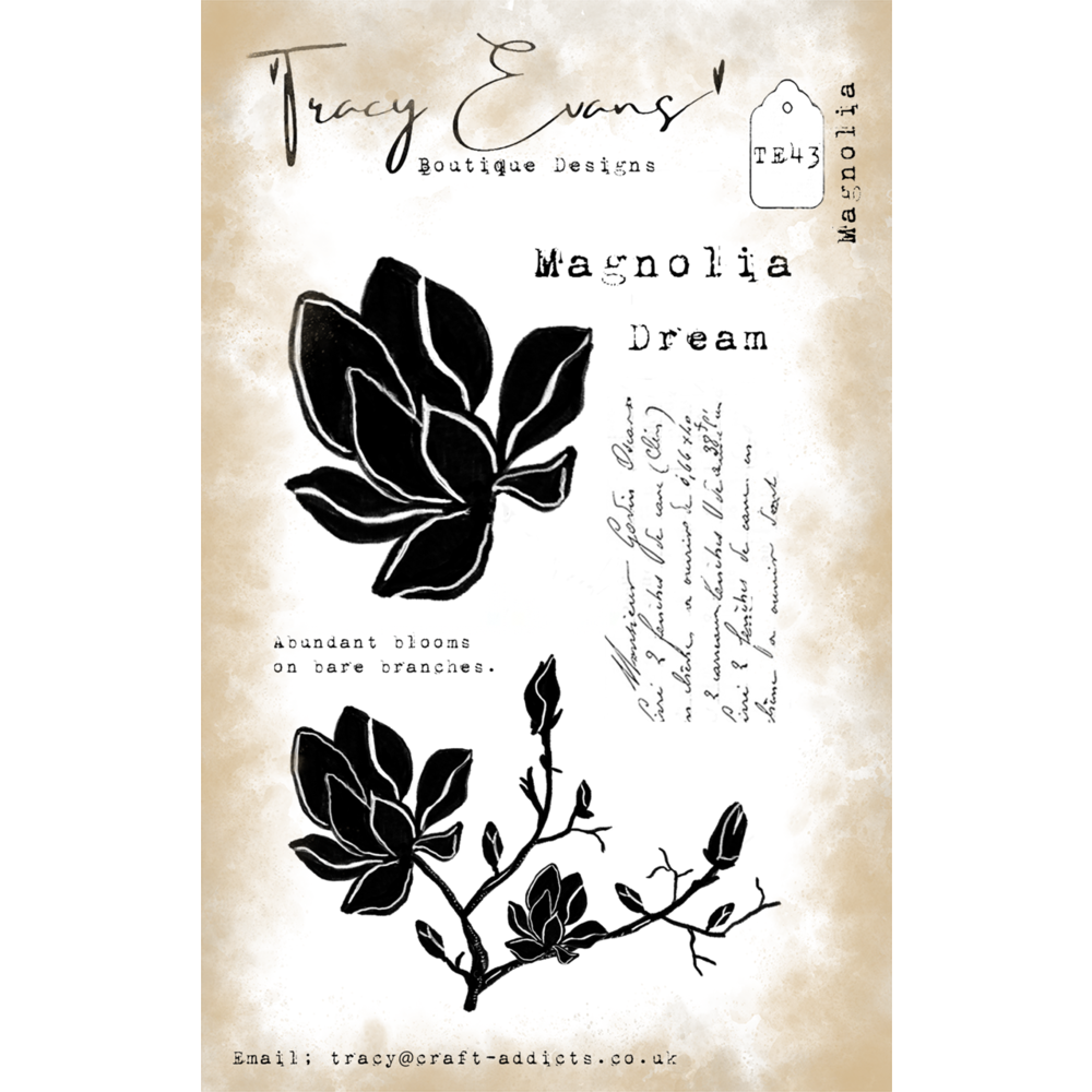 Magnolia A6 Stamp (TE043) - Craftlines B.V.
