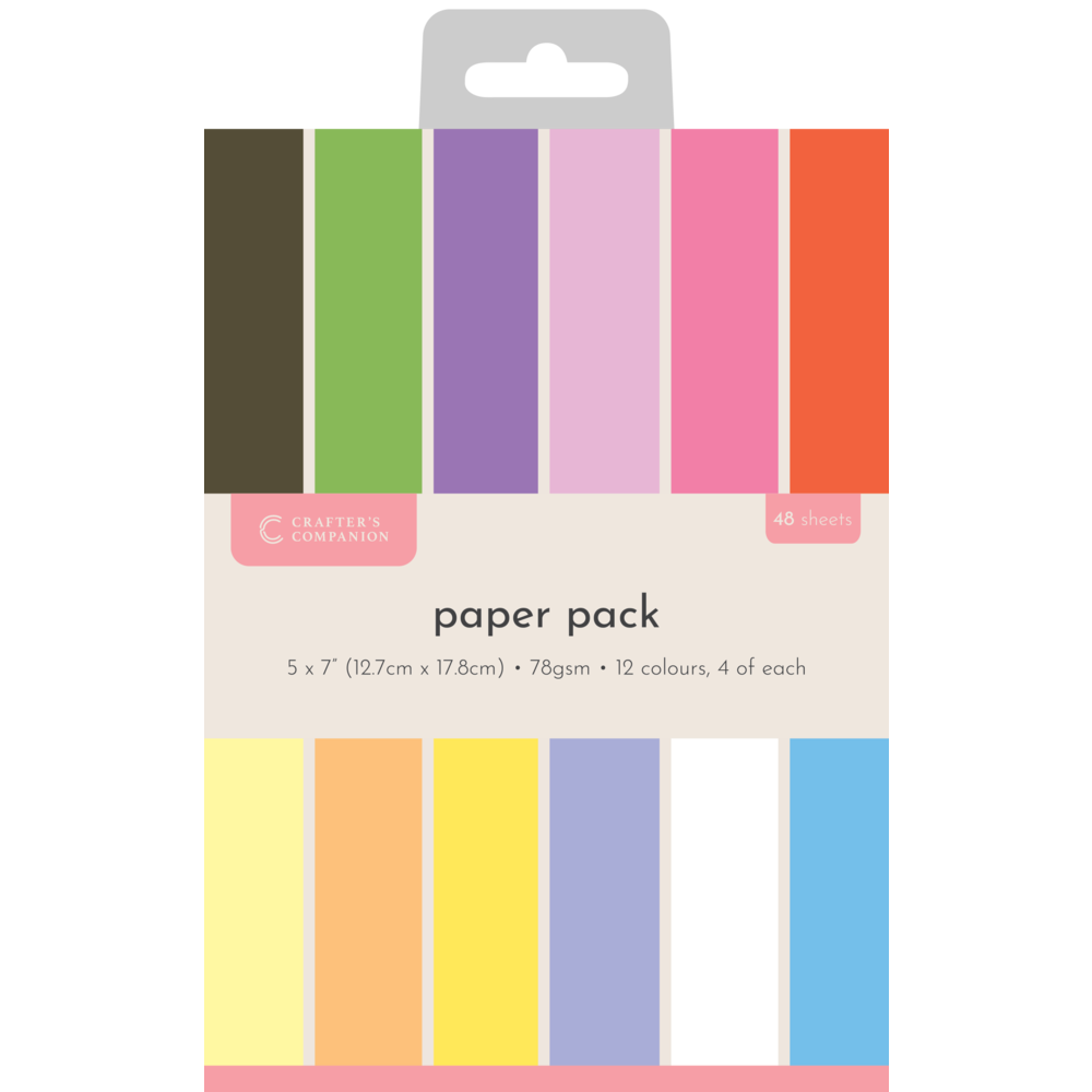 Flower Paper Punches 5x7 Inch Paper Pad (CC-PAD5X7-PFP) - Craftlines B.V.