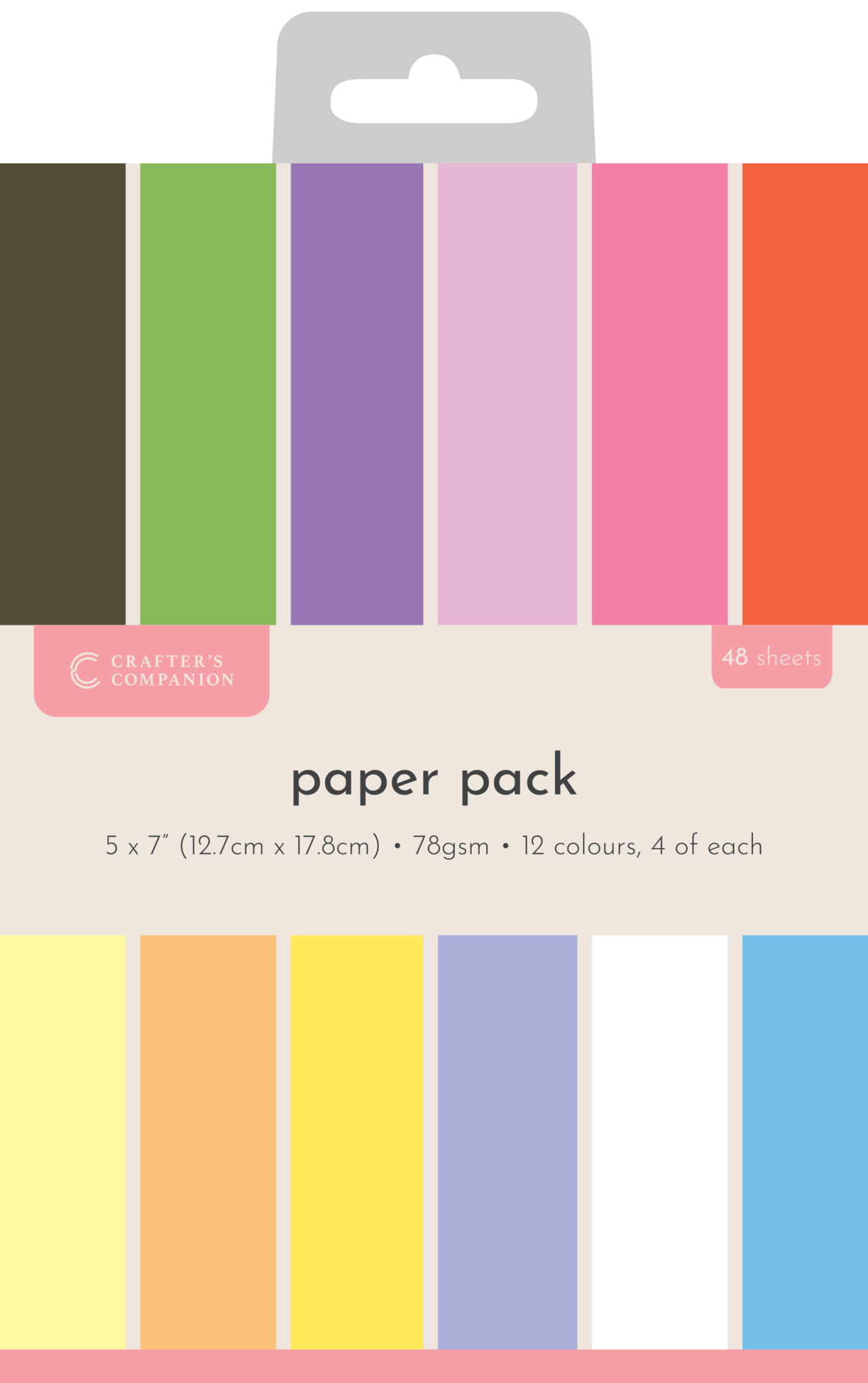 Flower Paper Punches 5x7 Inch Paper Pad (CC-PAD5X7-PFP) - Craftlines B.V.