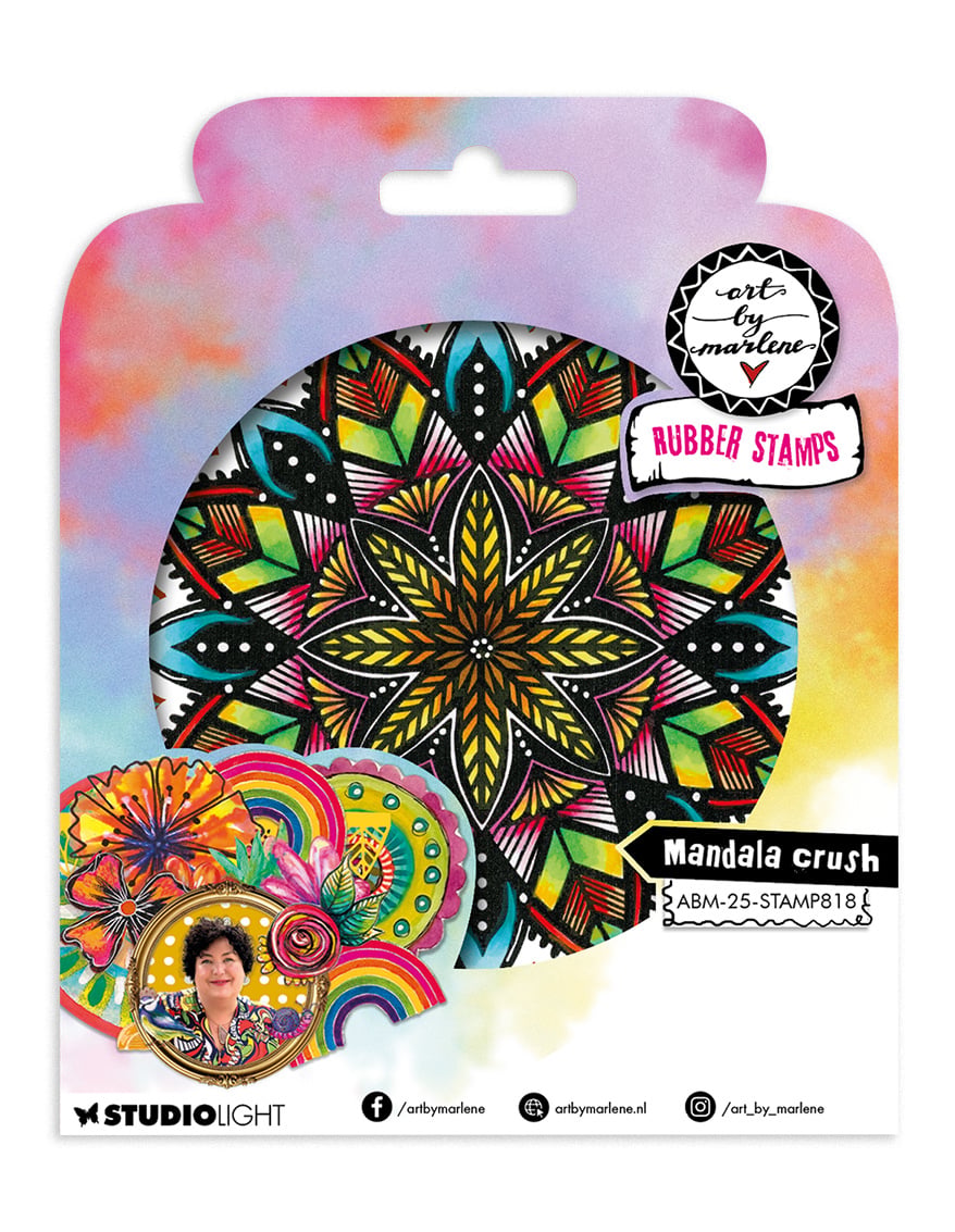 Mandala Crush Rubber Stamp (ABM-25-STAMP818) - Craftlines B.V.