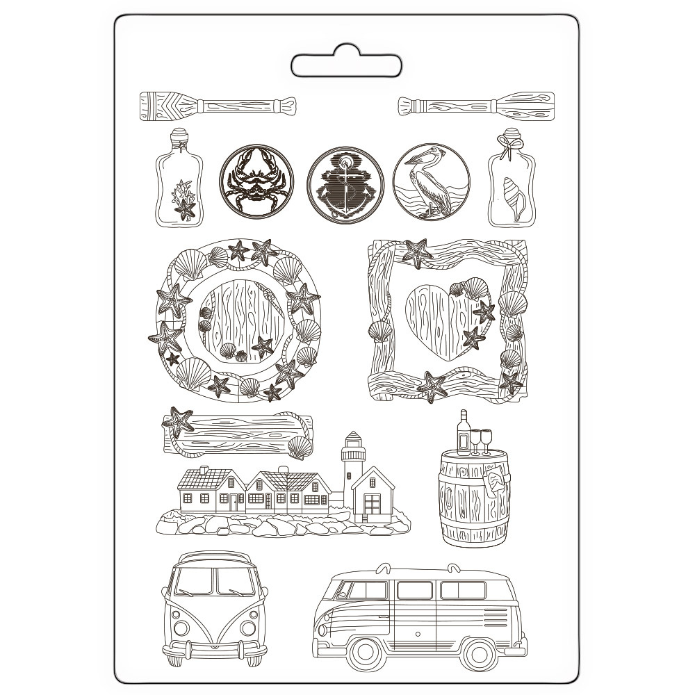 Silent Sea A4 Soft Mould (K3PTA4591) - Craftlines B.V.