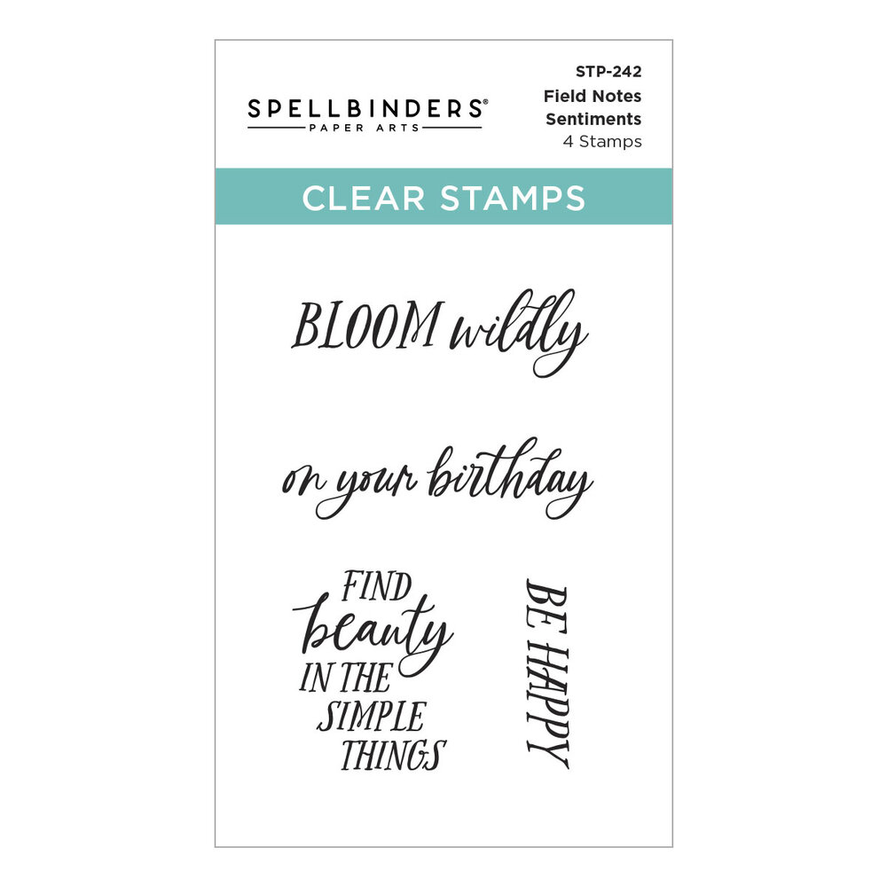 Field Notes Sentiments Clear Stamp Set (STP-242) - Craftlines B.V.