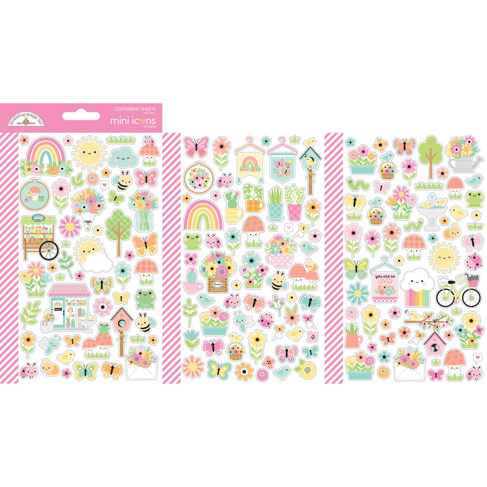 Butterfly Kisses Mini Icons Stickers (8786) - Craftlines B.V.