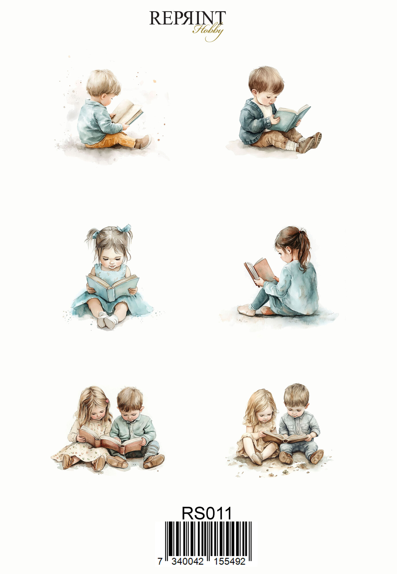 Children 10x20cm Stickers (RS011) - Craftlines B.V.