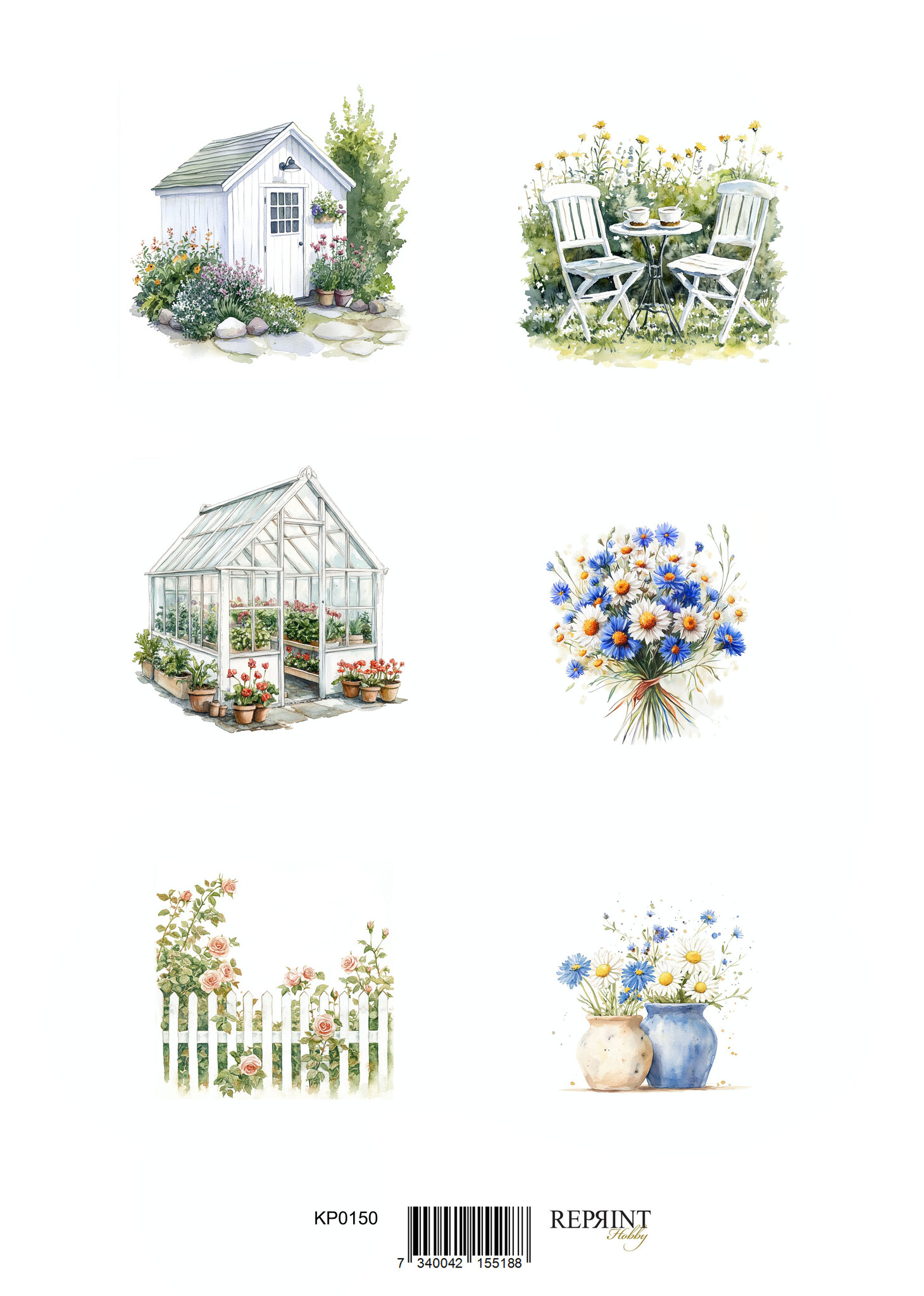 Summer A4 Cutouts (KPA4109) - Craftlines B.V.
