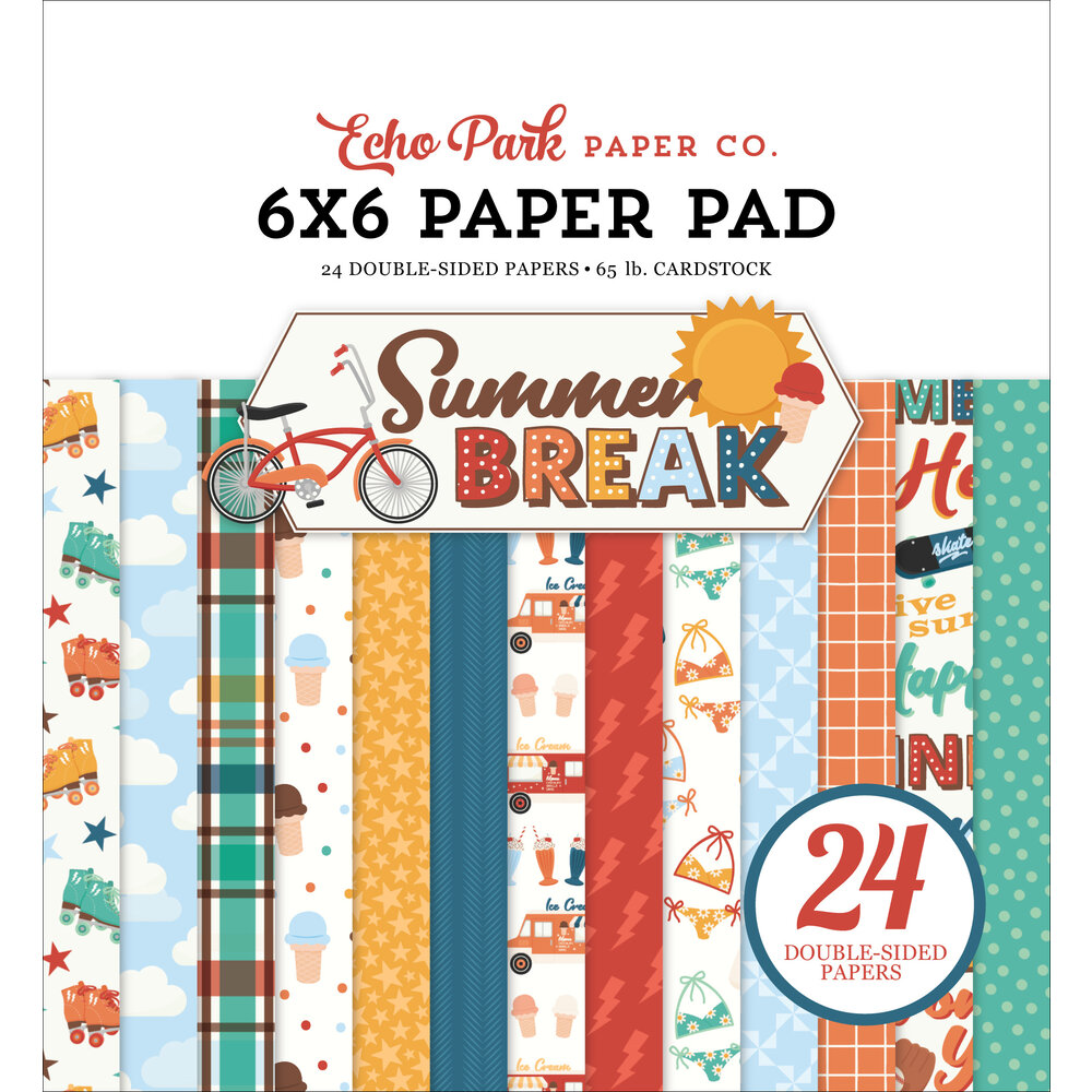 Summer Break 6x6 Inch Paper Pad (SBR426023) - Craftlines B.V.