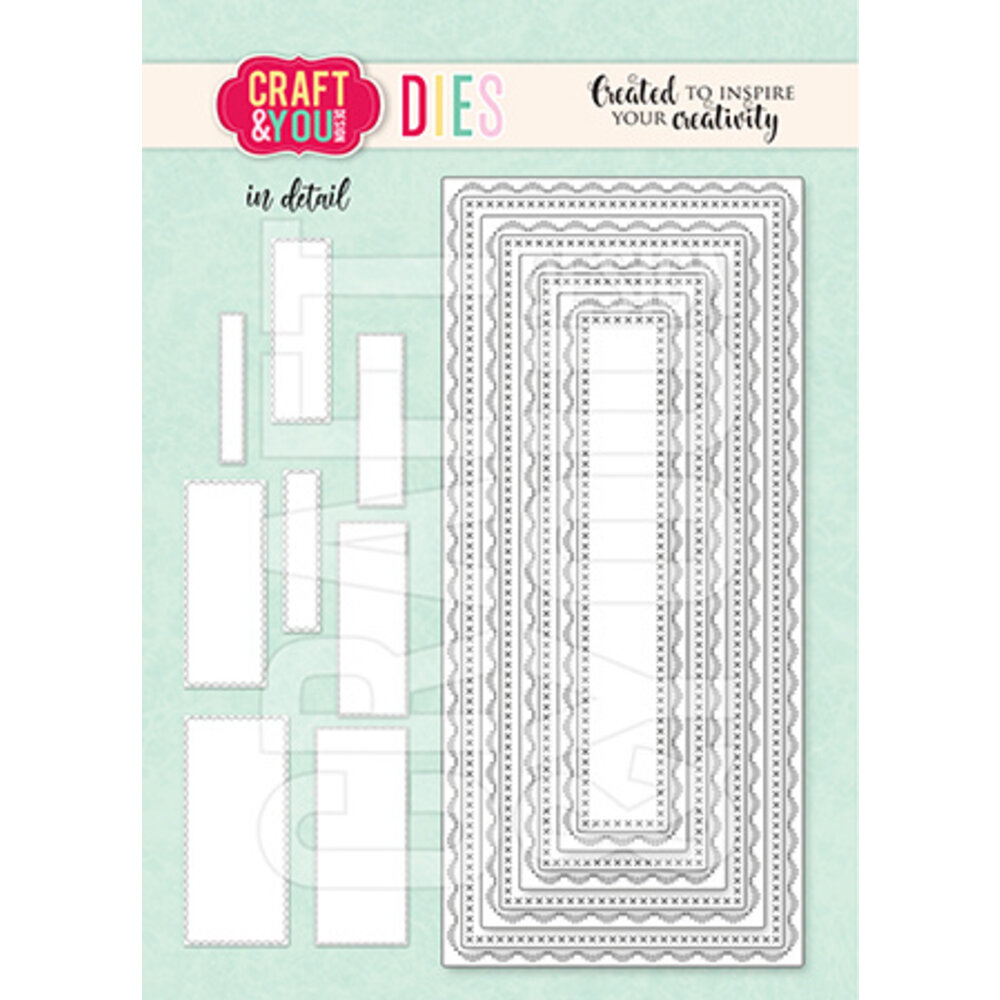 DL Base Decorative Stiches Dies (CW347) - Craftlines B.V.