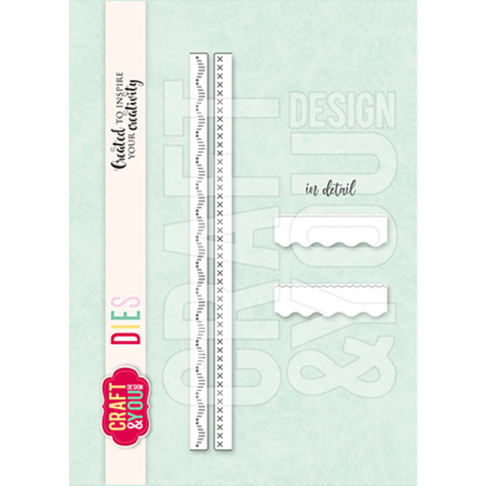 Small Borders Decorative Stiches Dies (CW350) - Craftlines B.V.