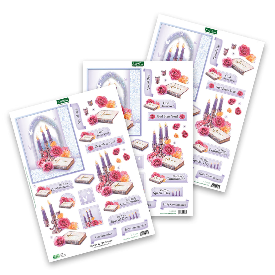 Confirmation/Communion 3D Die-Cut Decoupage (3pcs) (11-DCD533 ...