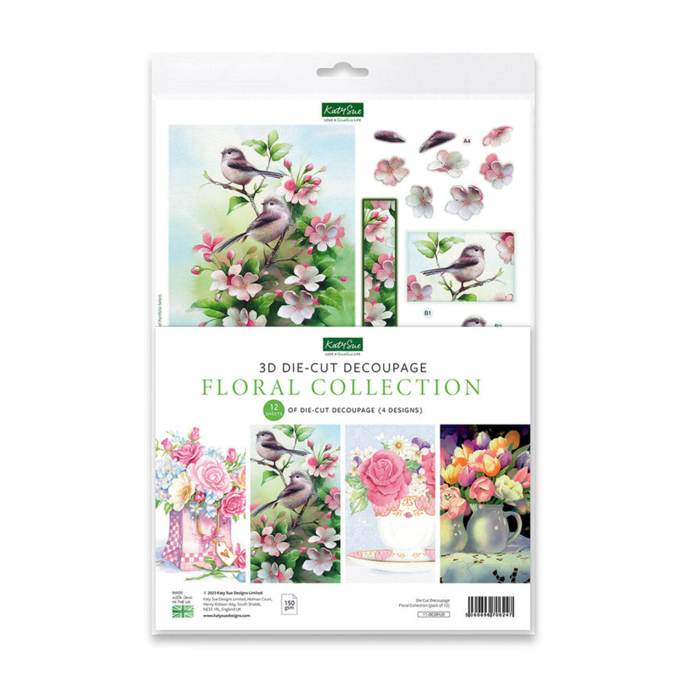 Floral collection 3D Die-Cut Decoupage (12pcs) (11-DCDFLO) - Craftlines ...
