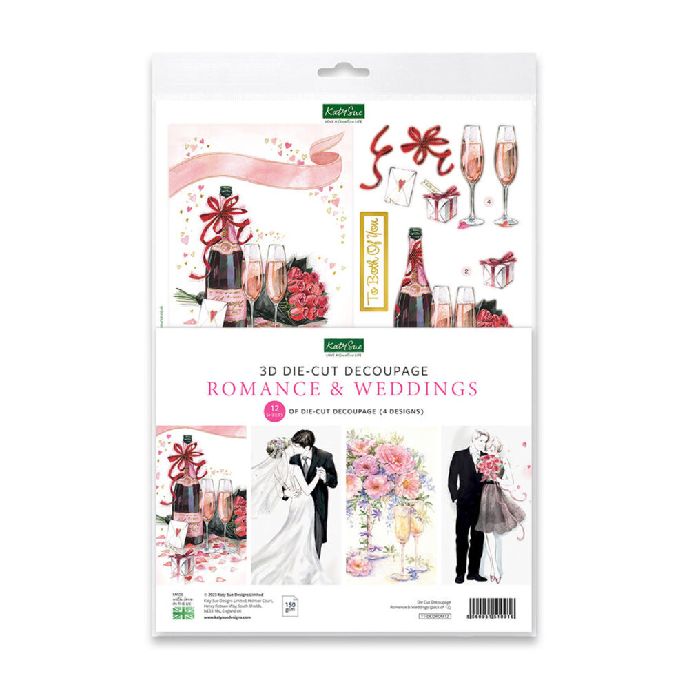 Romance and Weddings 3D Die-Cut Decoupage (12pcs) (11-DCDROM12 ...