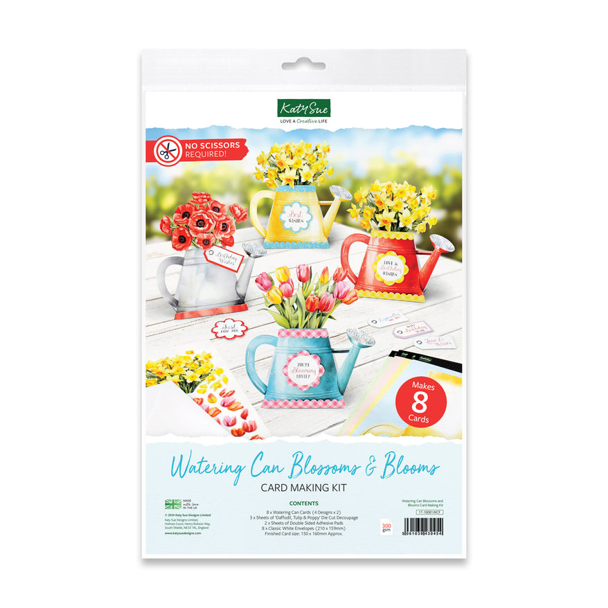 Watering Can Blossoms and Blooms Card Making Kit (17-10081WCF ...