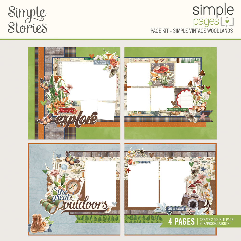Simple Vintage Woodlands Simple Pages Kit (24735) - Craftlines B.V.