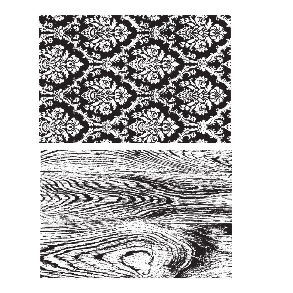 Wallpaper And Wood Tim Holtz Cling Stamps (CMS126) - Craftlines B.V.