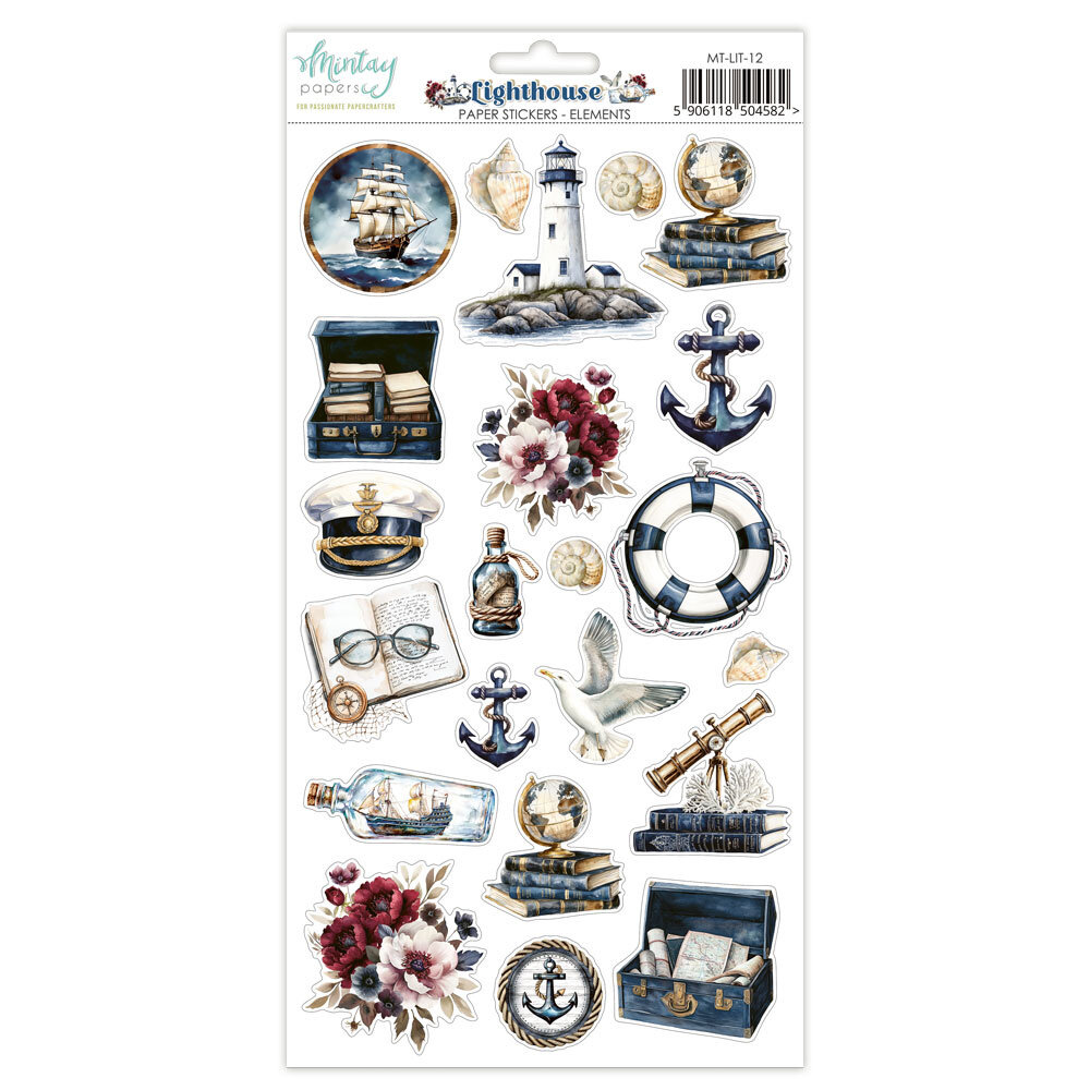 Lighthouse 6x12 Inch Paper Stickers Elements (MT-LIT-12) - Craftlines B.V.